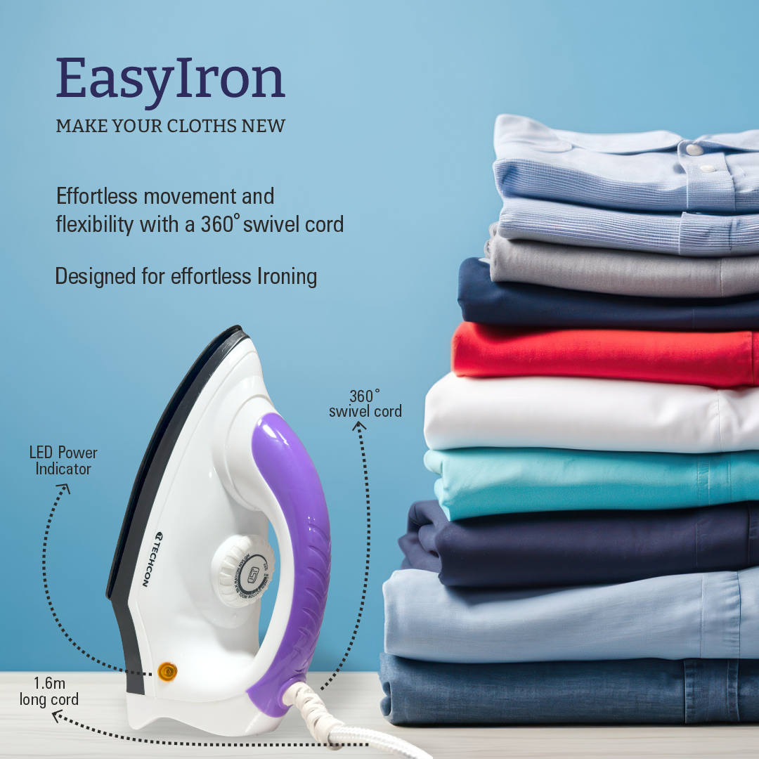 Techcon Easy Dry Electric Iron - Techcon